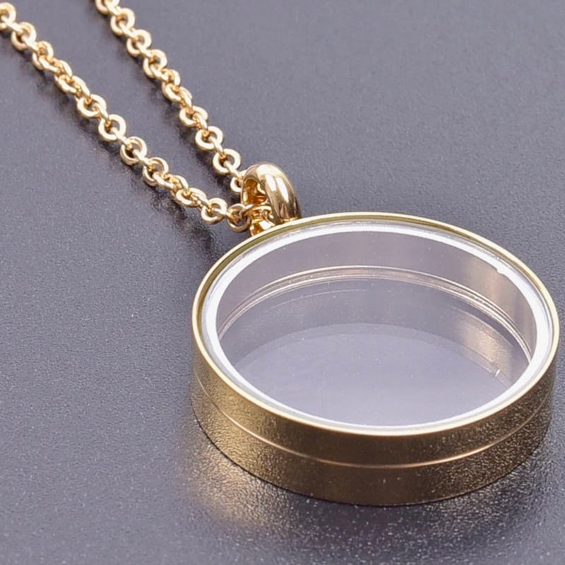 Gold Locket Necklace - Etsy