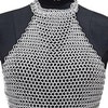 Medieval Aluminum Butted Chainmail Bra With Designer Silver Chain 10 Mm ...