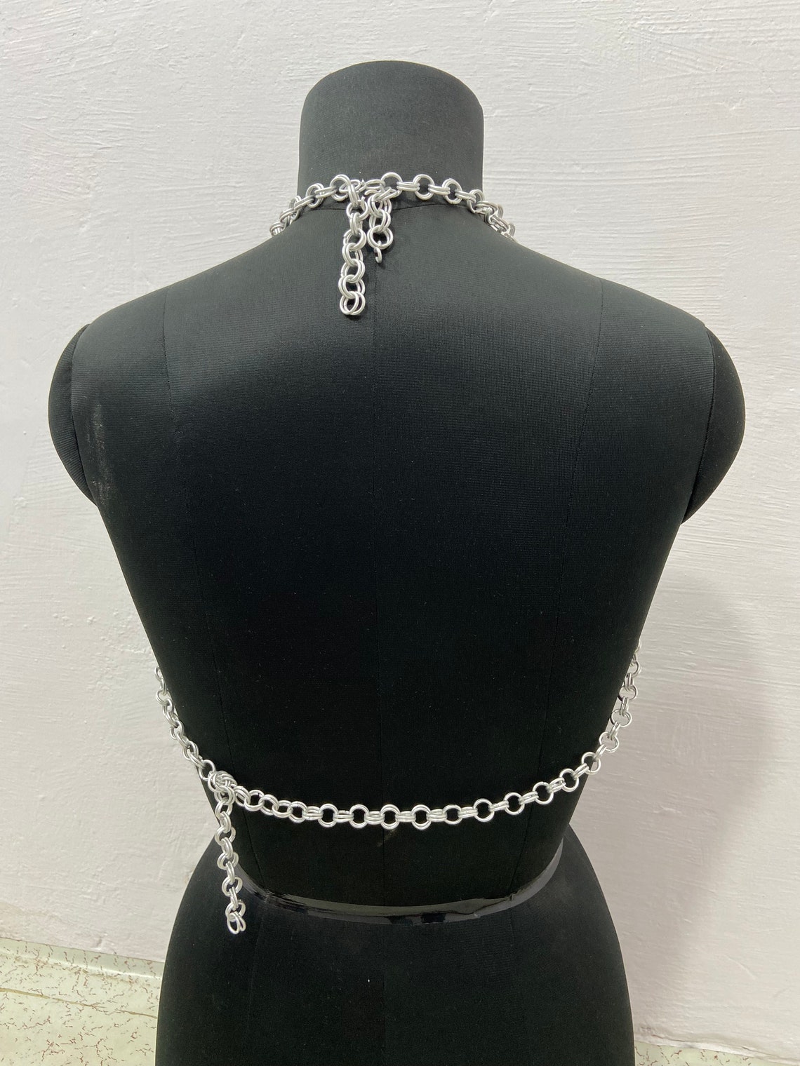 Medieval Fantasy Chainmail Crop Halter Top for Women Body Stylish Bra ...