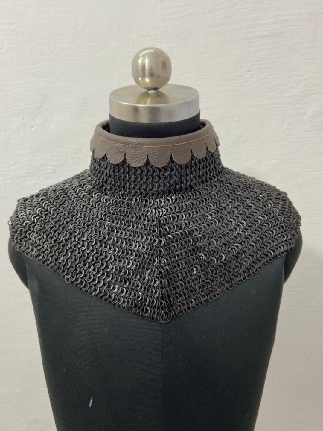 Chain Mail Collar , Av Entail Neck Protection 6 Mm 18 Gauge Flat Ring ...