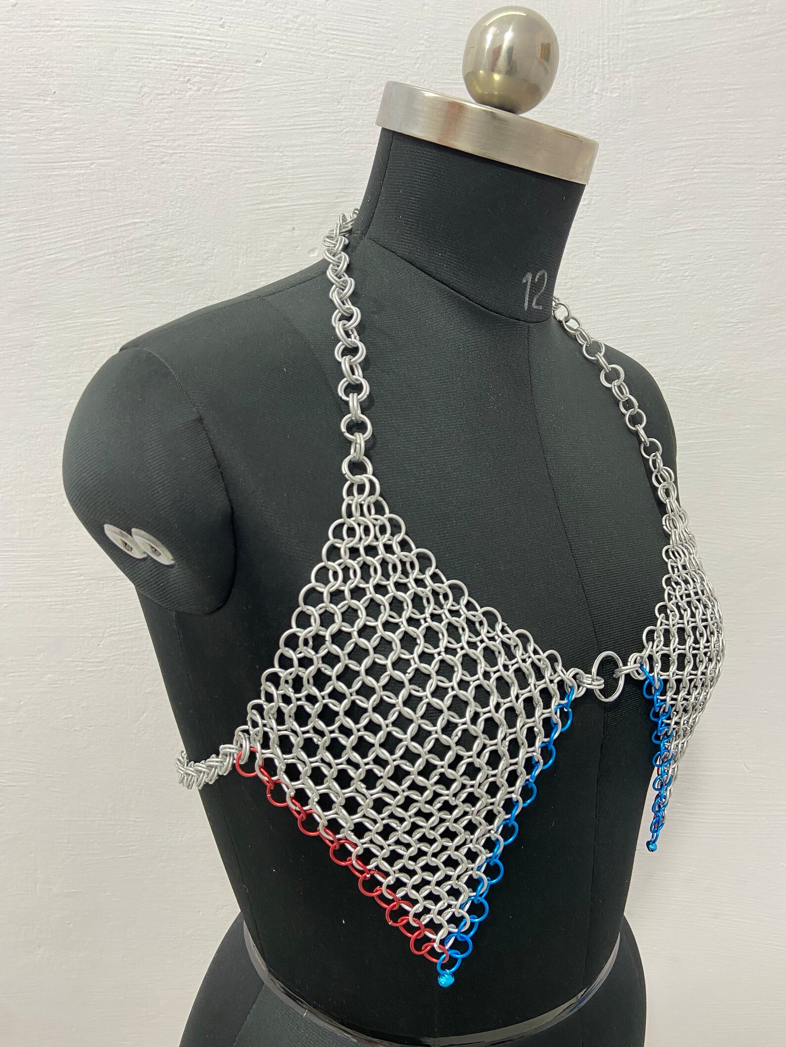 Medieval Fantasy Chainmail Crop Halter Top for Women Body Stylish Bra ...