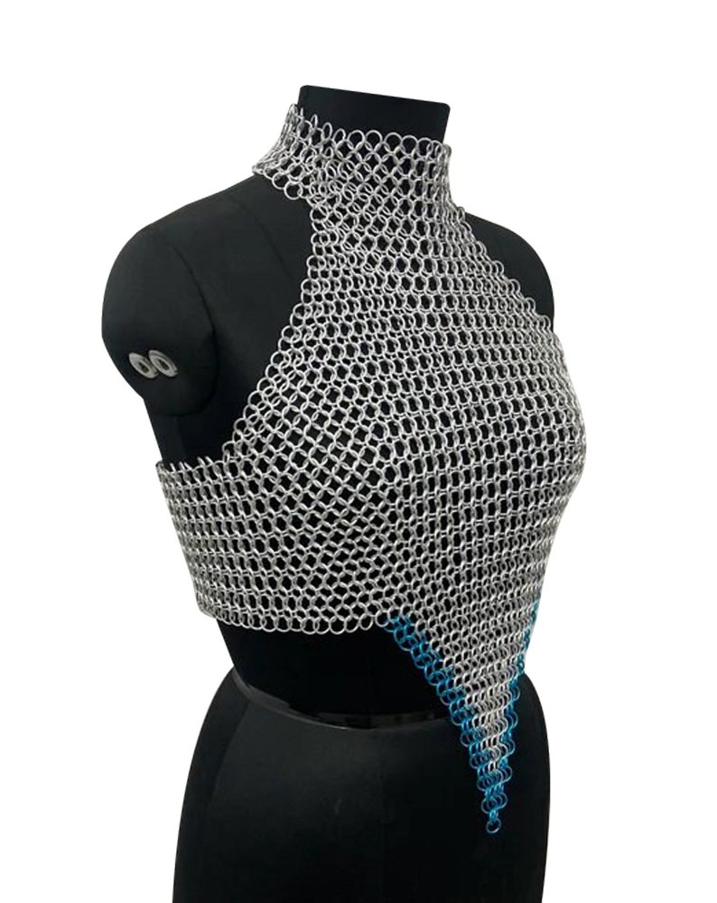 Aluminum Butted Chainmail Halter Top / Bra Made With High Quality ...