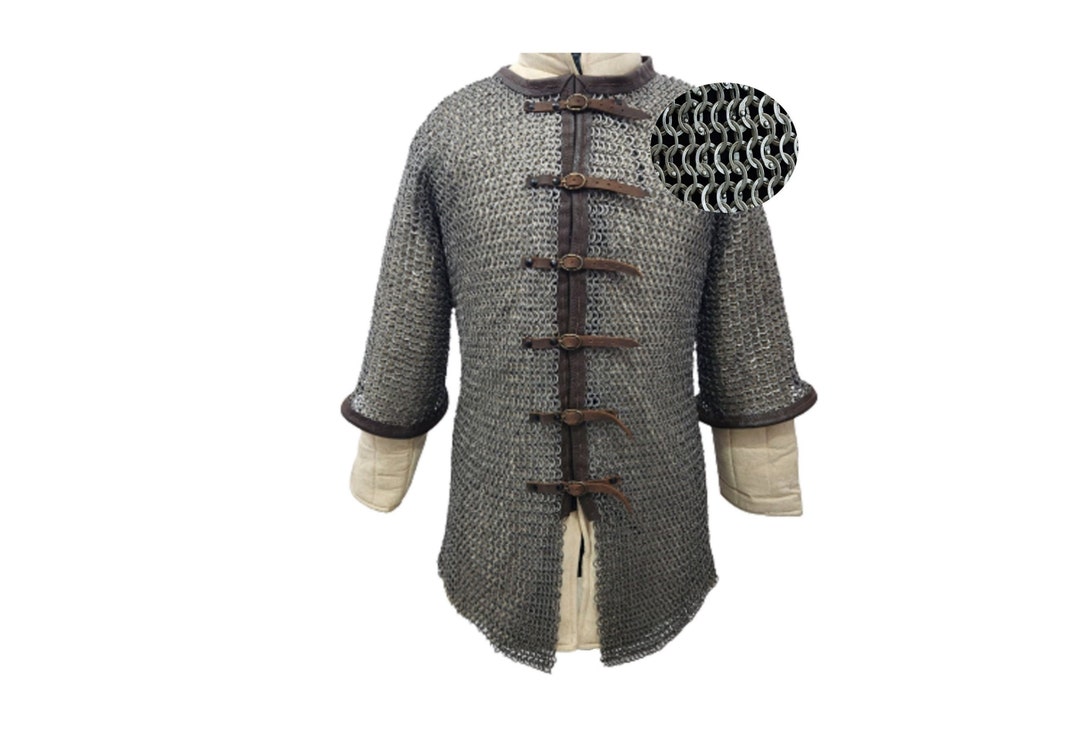 Riveted Chainmail Shirt 9 Mm Flat Ring Riveted With Washer With ...