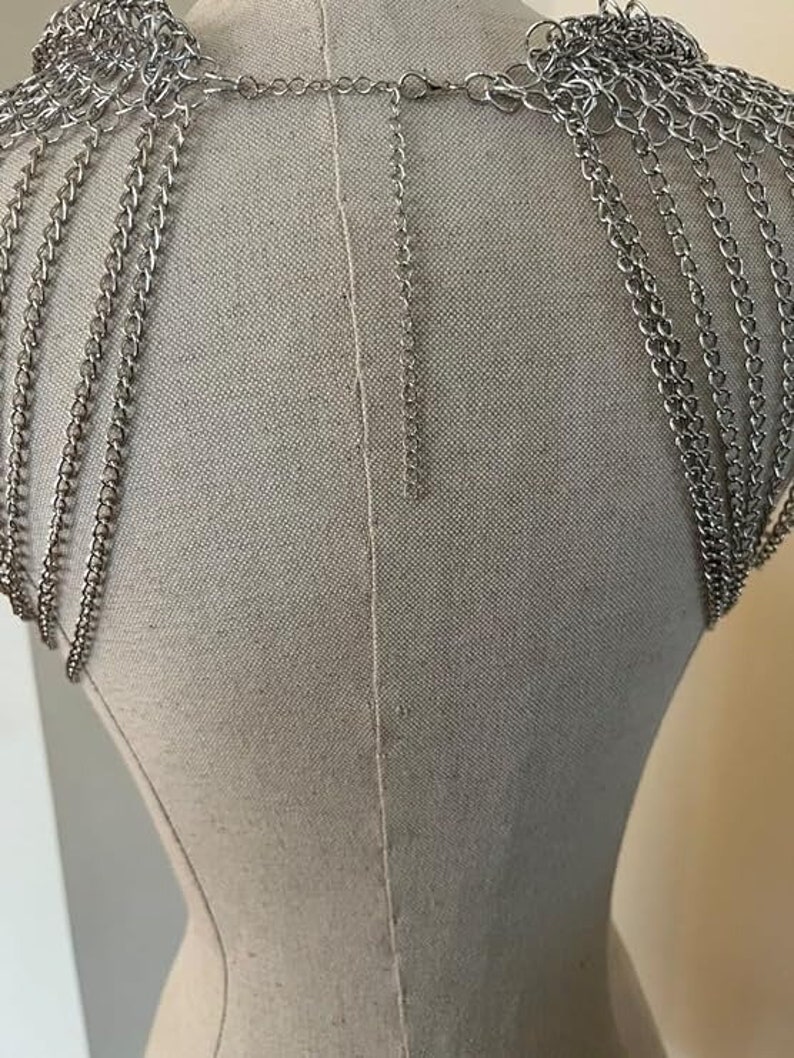 Medieval Fancy Aluminum Halter Chainmail Top for Women's Fashion Wear ...