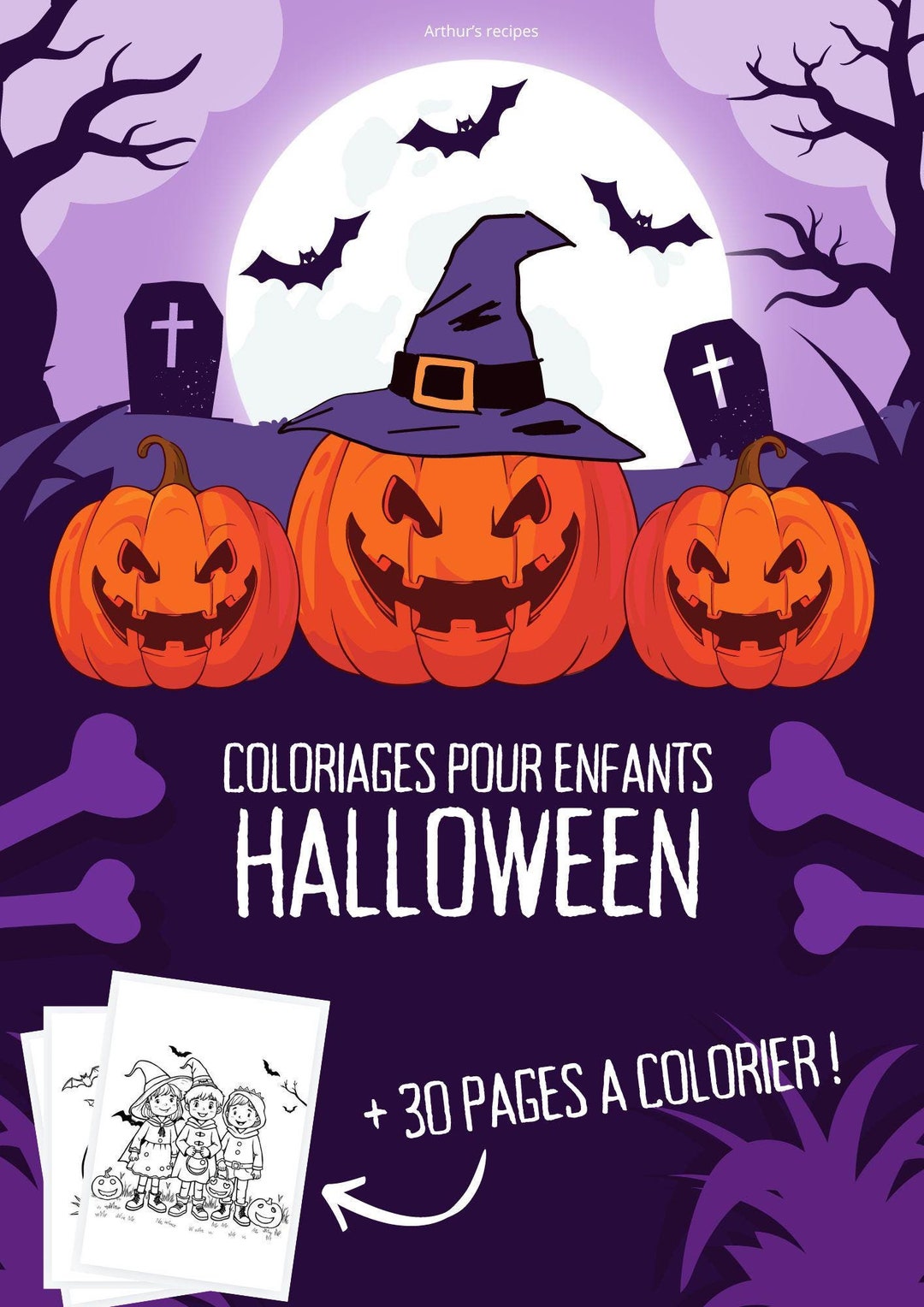 Cahier De Coloriage Spécial Halloween Pour Enfants !! - Etsy