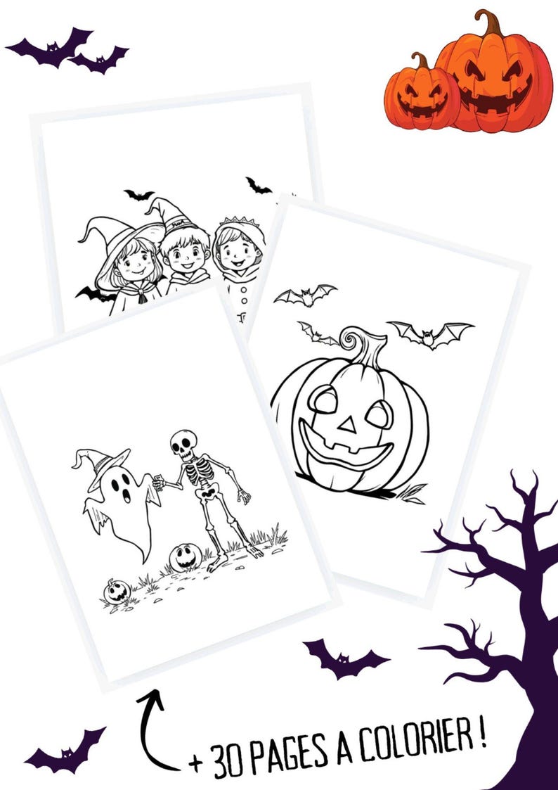 Cahier De Coloriage Spécial Halloween Pour Enfants !! - Etsy