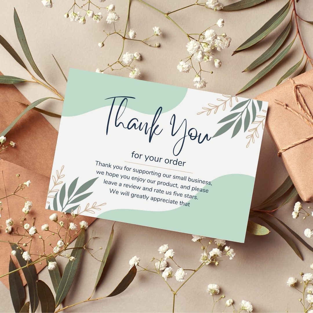 EDITABLE Thank You Cards Template Design | Thanks Card Digital | Canva ...