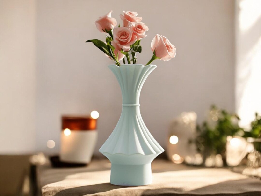 Elegant Vase for Roses, Flowers Vase, Unique Home Decor, Artistic ...