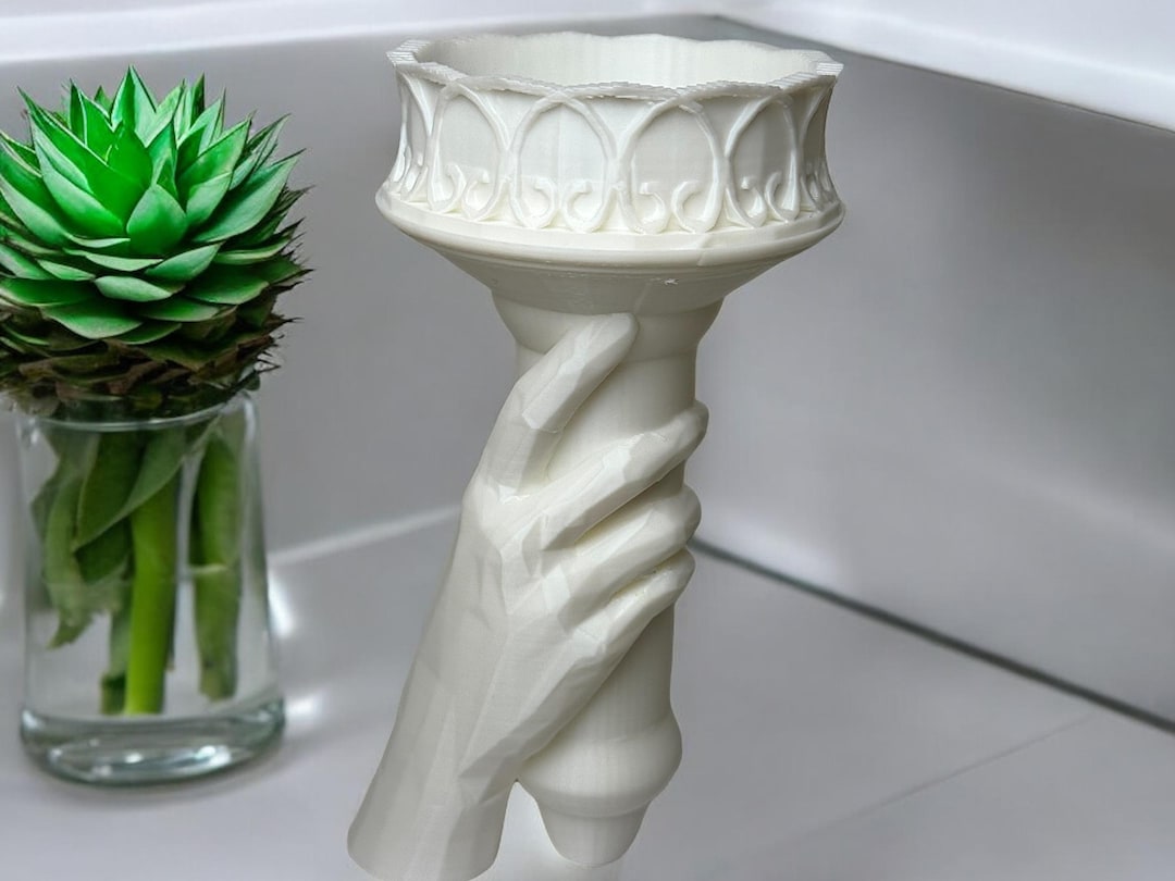 Statue of Liberty Torch Vase: 3D Printed Planter, Modern Art Decor - Etsy