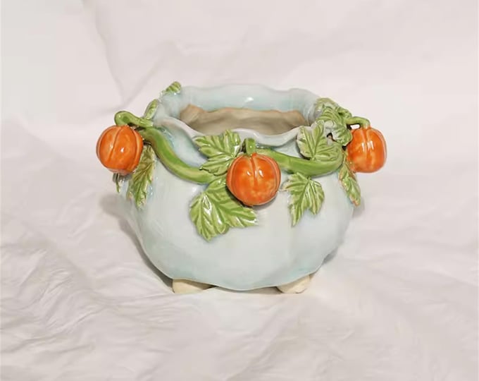 Hand Painted Plant Pots: Autumn Collection made to Order - Etsy