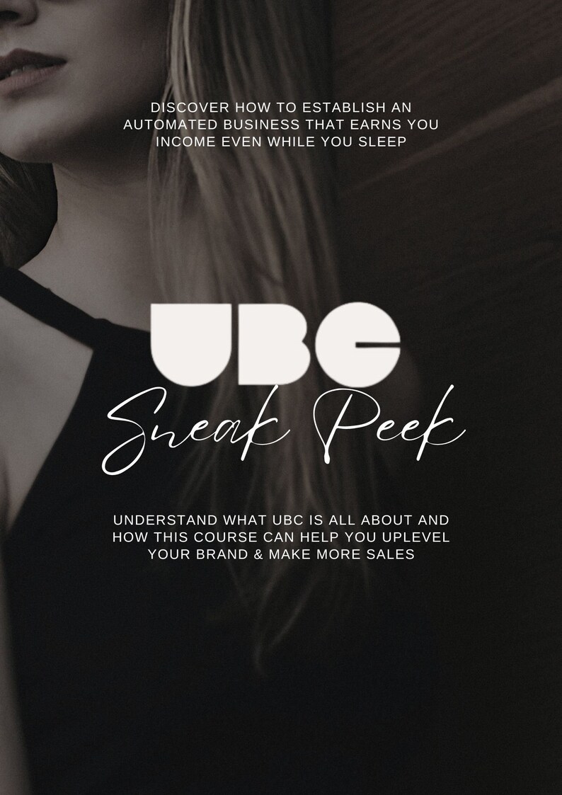 Ultimate Branding Course UBC Sneak Peek Lead Magnet Freebie | Canva ...