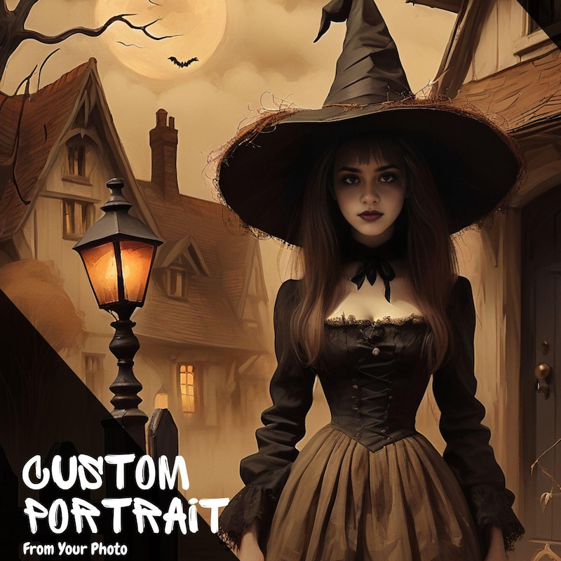 Witch Portrait - Etsy