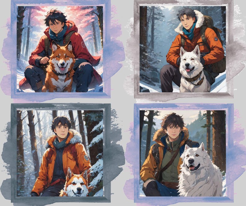 Custom Anime Portrait From a Photo Personalized Canvas Gift for Him ...