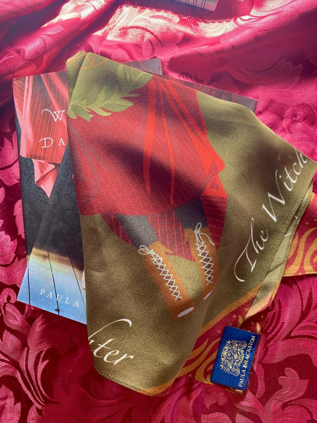 Paula Brackston 'the Witch's Daughter' Crepe De Chine Scarf - Etsy