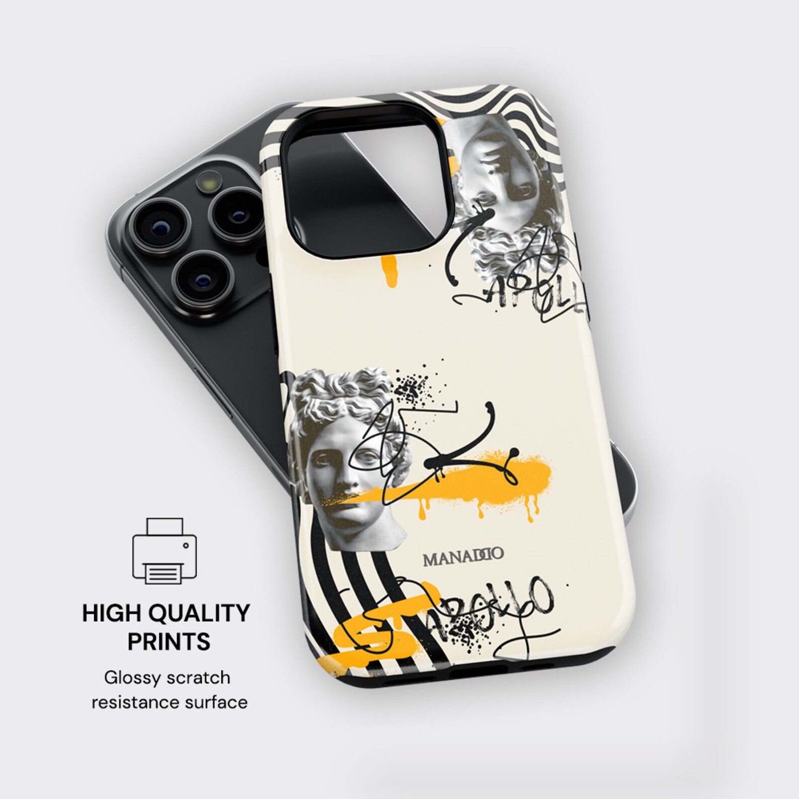 Apollo Statue / Sculpture Collage Graffiti Italian Style Phone Case for ...