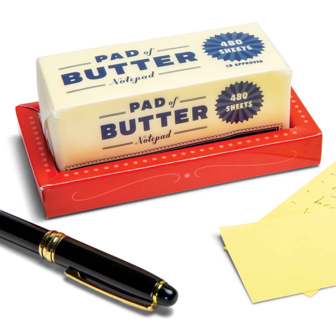 Pad of Butter Notepad - Etsy