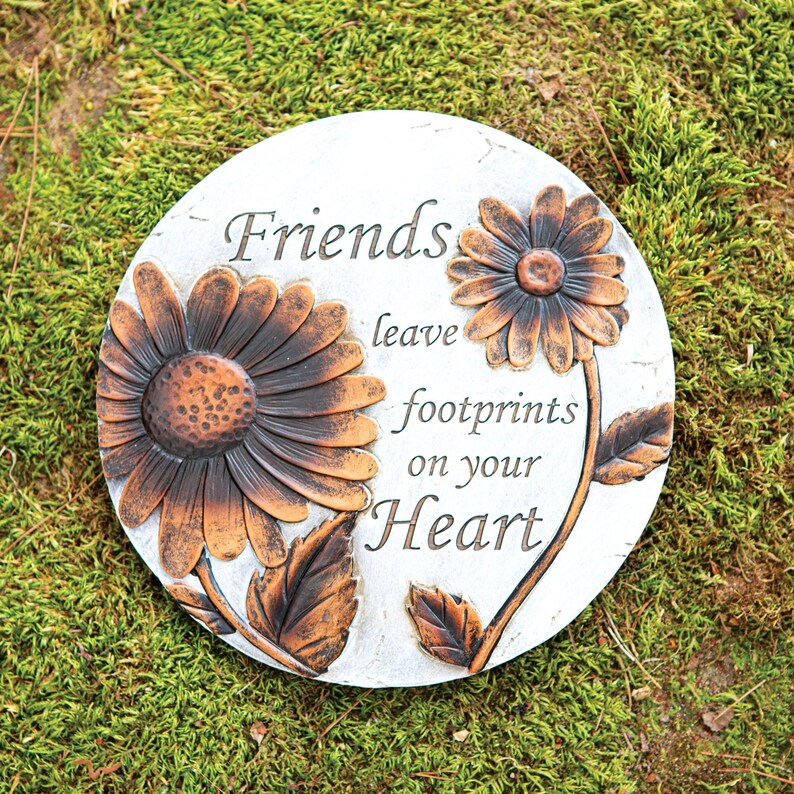 Friends Leave Footprints Stone - Etsy