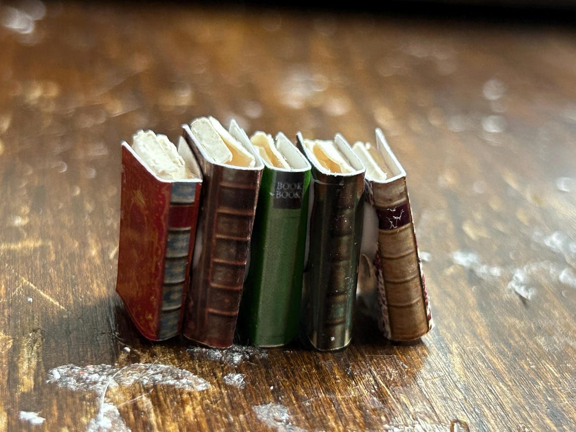 DIY Vintage Miniature Books for Book Nook, Diarama or Doll House ...