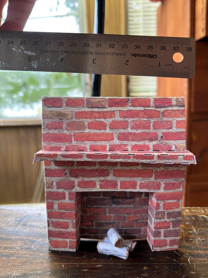 DIY Dollhouse Fireplace & Birch Logs | Cricut Cut Files SVG and PNG for ...