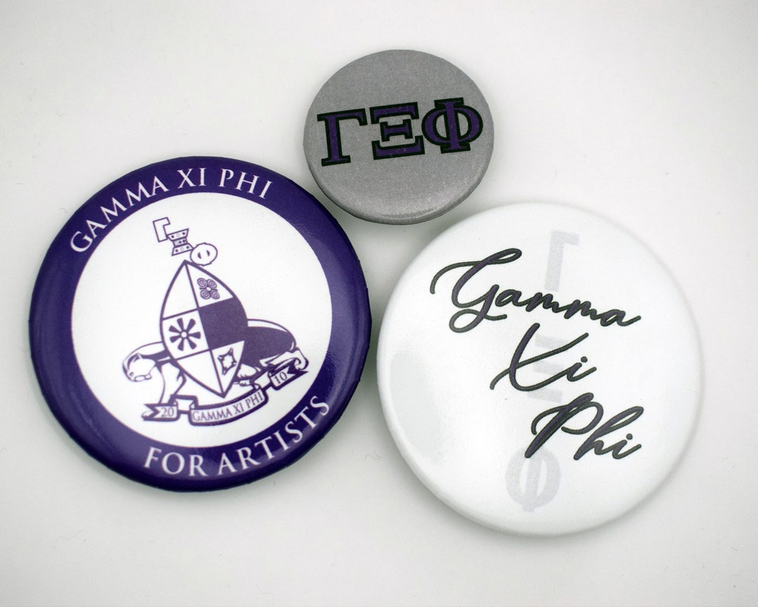 Three Gamma Xi Phi Buttons (summer 2024 Collection) - Etsy