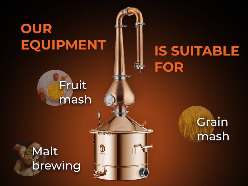 Handcrafted Copper Distiller for Professional Home Brewery & Distilling ...