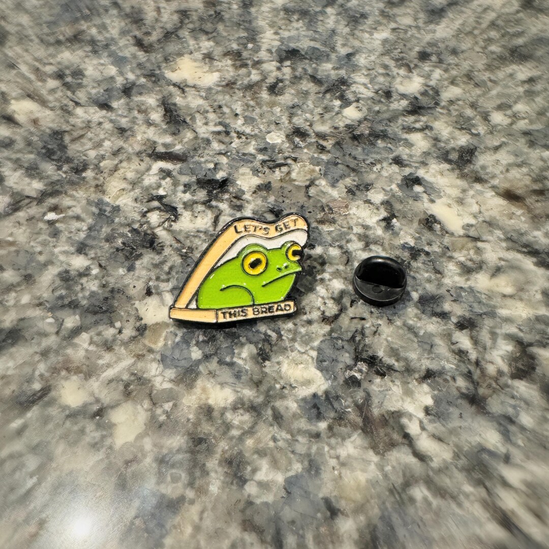 Lets Get This Bread Frog Meme Enamel Pin - Etsy