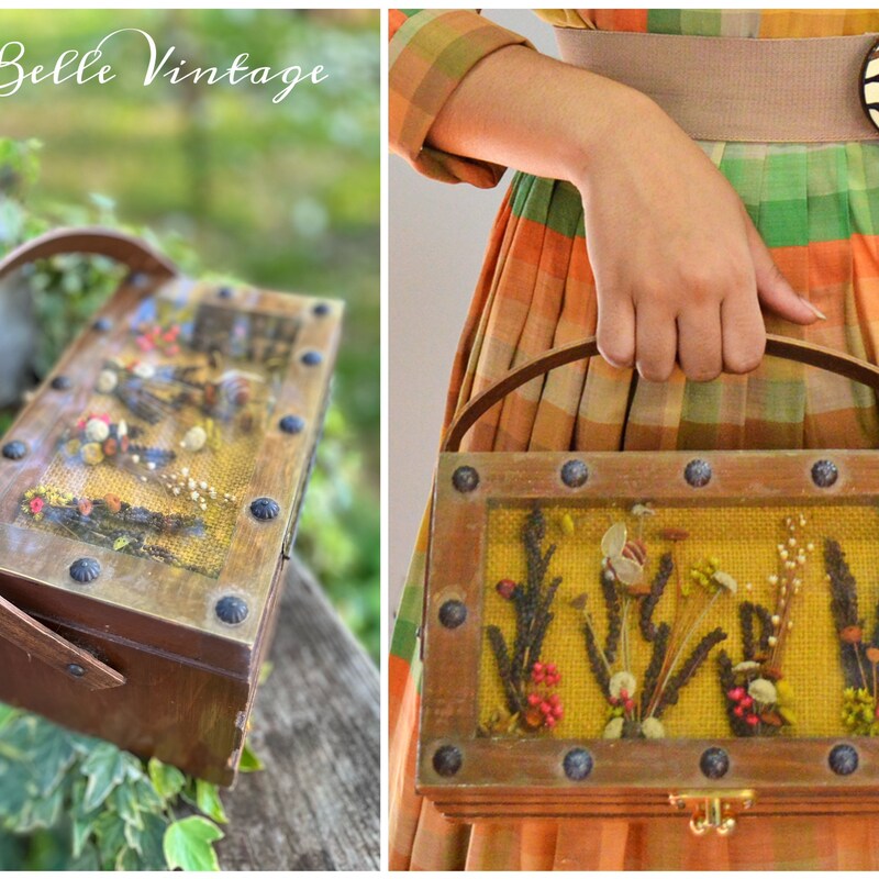 Vintage Box Purse - Etsy