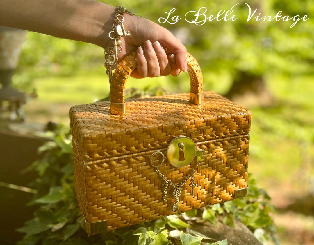 Koret Novelty Wicker Purse Vintage 1960s Basket Handbag the Keys to My ...