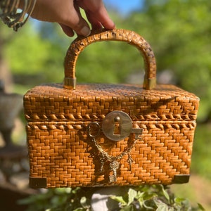 Koret Novelty Wicker Purse Vintage 1960s Basket Handbag the Keys to My ...