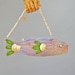 Novelty Fish Shaped Figural Handbag Vintage Wicker Tropical Parrot Fish ...