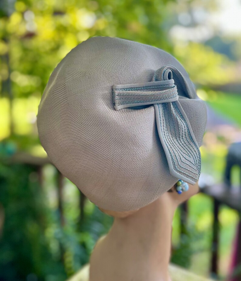Otto Lucas Atelier Domed Sculptural Hat ~ Matching Earrings ~ Vintage ...