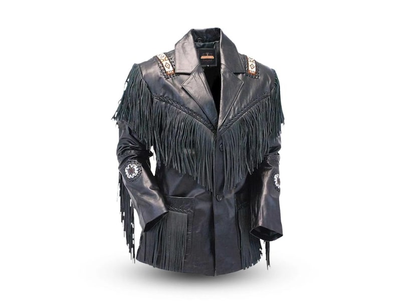 Western 100% Real Cowhide Leather Jacket Men | Traditional Vintage ...