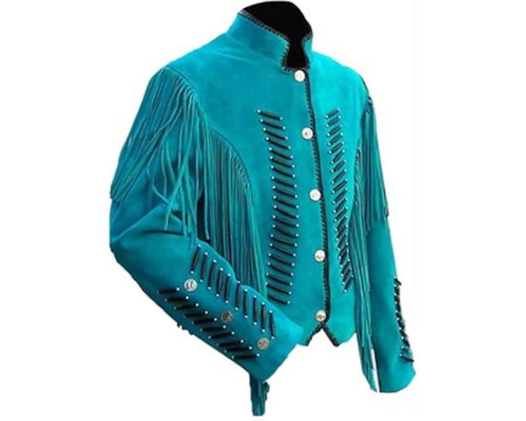 Traditional Western 100% Genuine Suede Leather Jacket Women Cowlady ...