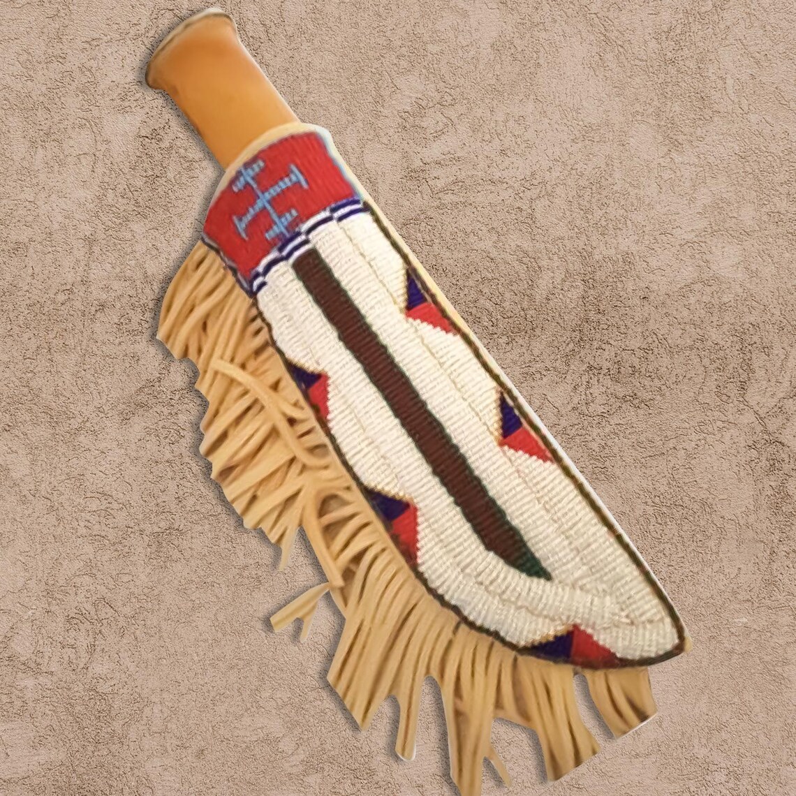 Antique Native American Sioux Tribe Leather Knife Cover - Vintage ...