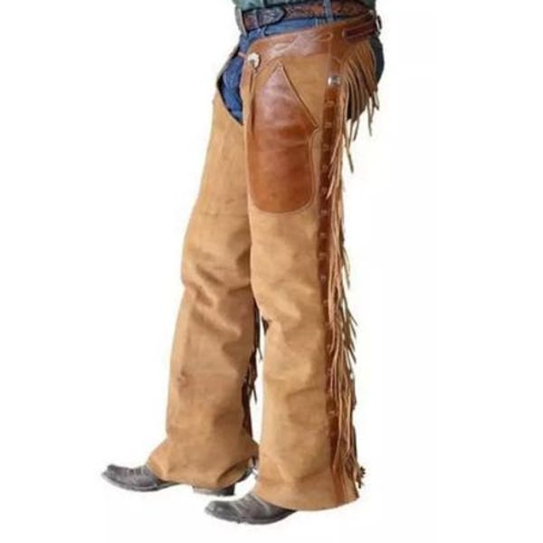 Cowhide Chaps Mens - Etsy UK