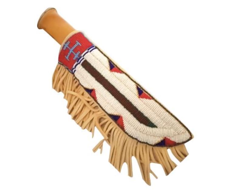 Antique Native American Sioux Tribe Leather Knife Cover - Vintage ...