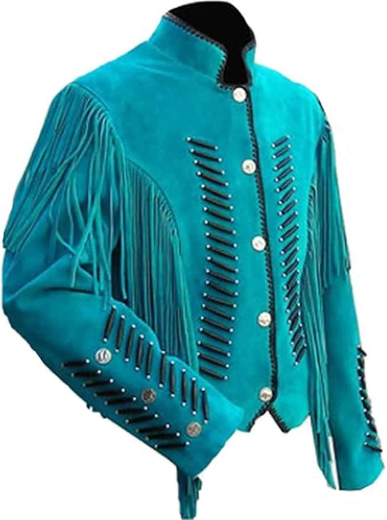 Traditional Western 100% Genuine Suede Leather Jacket Women Cowlady ...