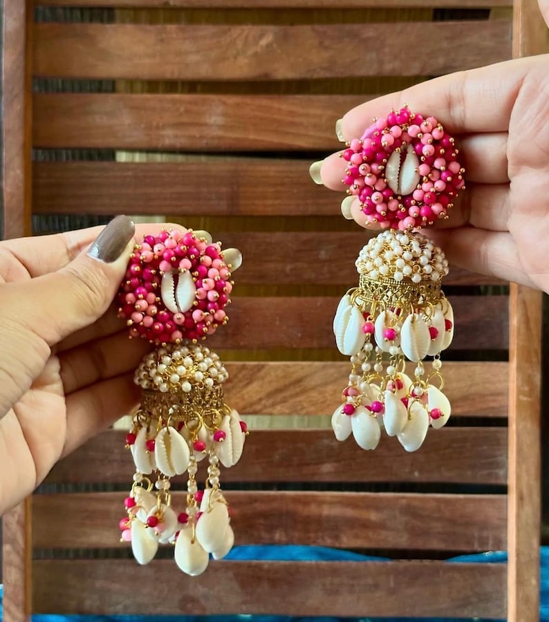 Handmade Cowrie Shell Jewelry Set | Indian Bridal Haldi Mehndi Jewelry ...