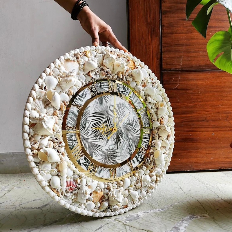 Seashell Clock - Etsy