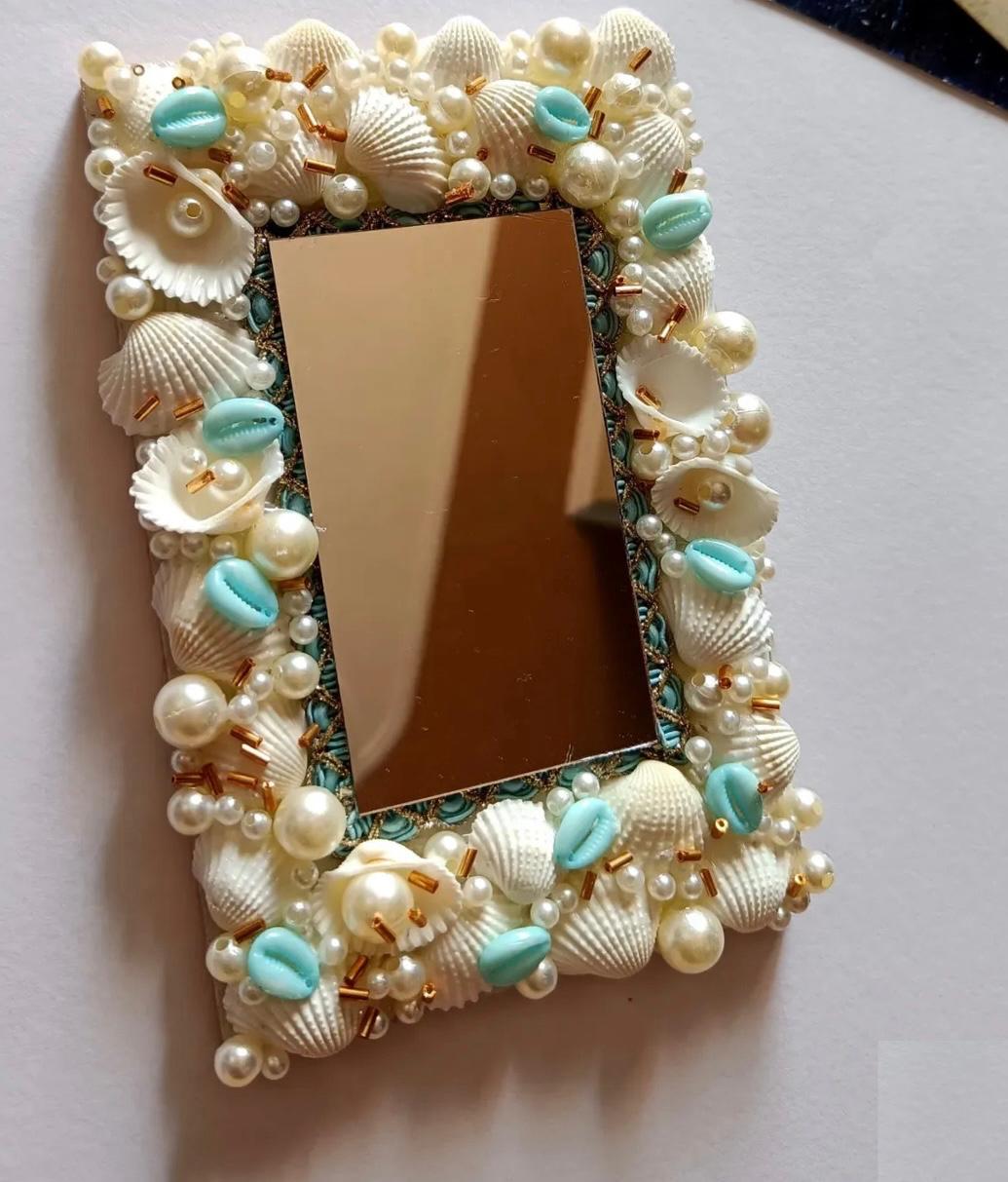 Handmade Seashell Mirror: Coastal Beach & Boho Home Decor - Etsy