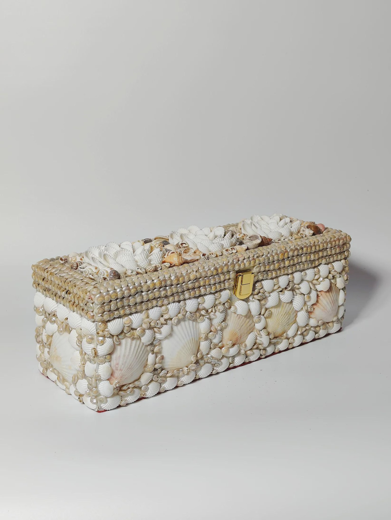 Seashell Jewelry Box | Handmade Coastal Trinket Box | Beach Decor ...