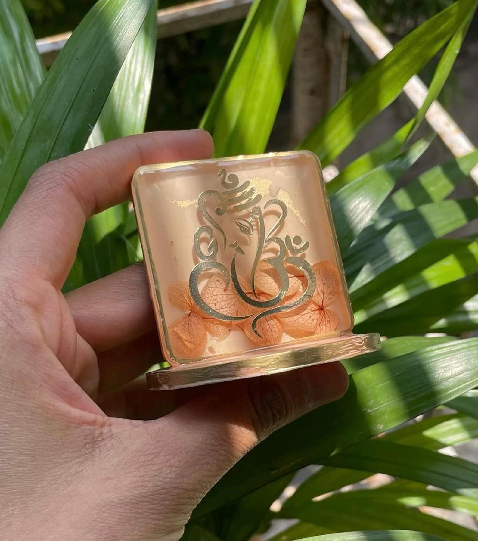 Customise Gold Ganesh Resin Art | Home Decor | Party Return Gift ...