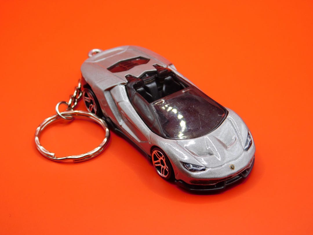 Hot Wheels Lamborghini Centenario Keyring Grey Color Keychain , Express ...