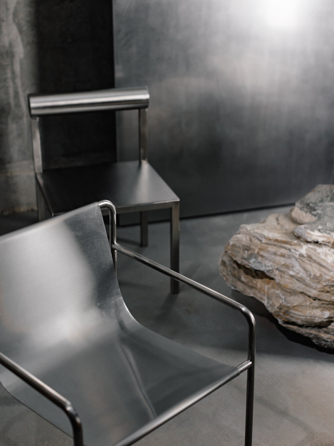 Inox Curved Chair - Etsy