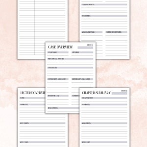 Law Student Bundle | Digital Law School Notes | Law Degree Lecture ...