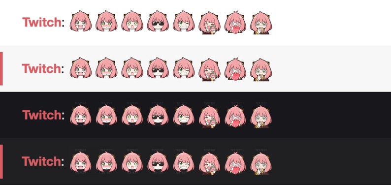 18 Anya Forger Emotes | Spy X Family P2P Emotes for Discord and Twitch ...