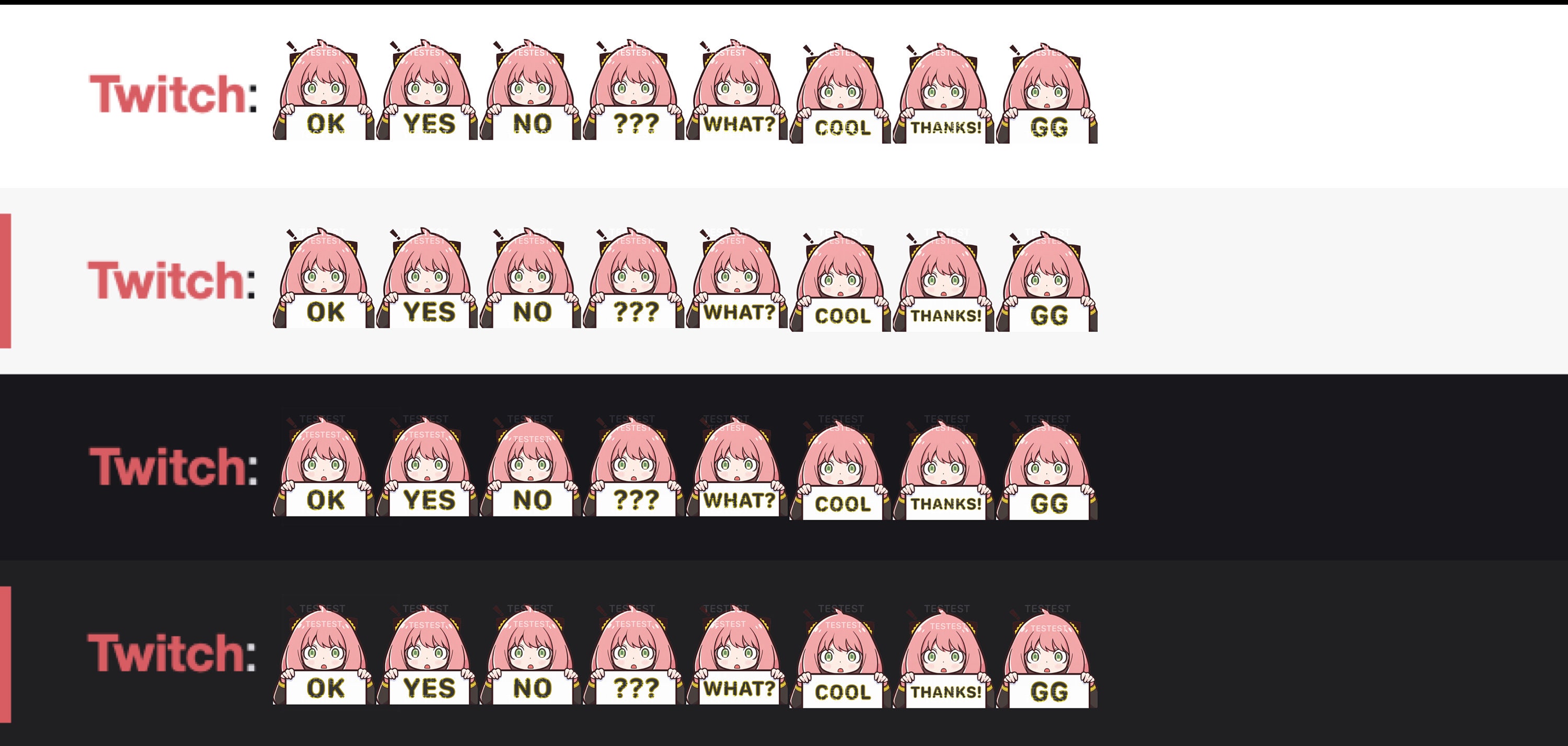 18 Anya Forger Emotes | Spy X Family P2P Emotes for Discord and Twitch ...