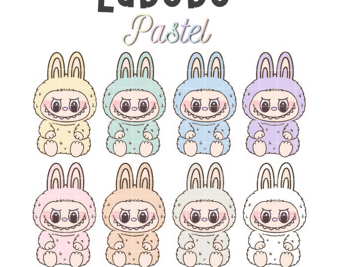 Labubu Designs Bundle, Labubu Png Svg Pack, Cute Character Cricut Files ...