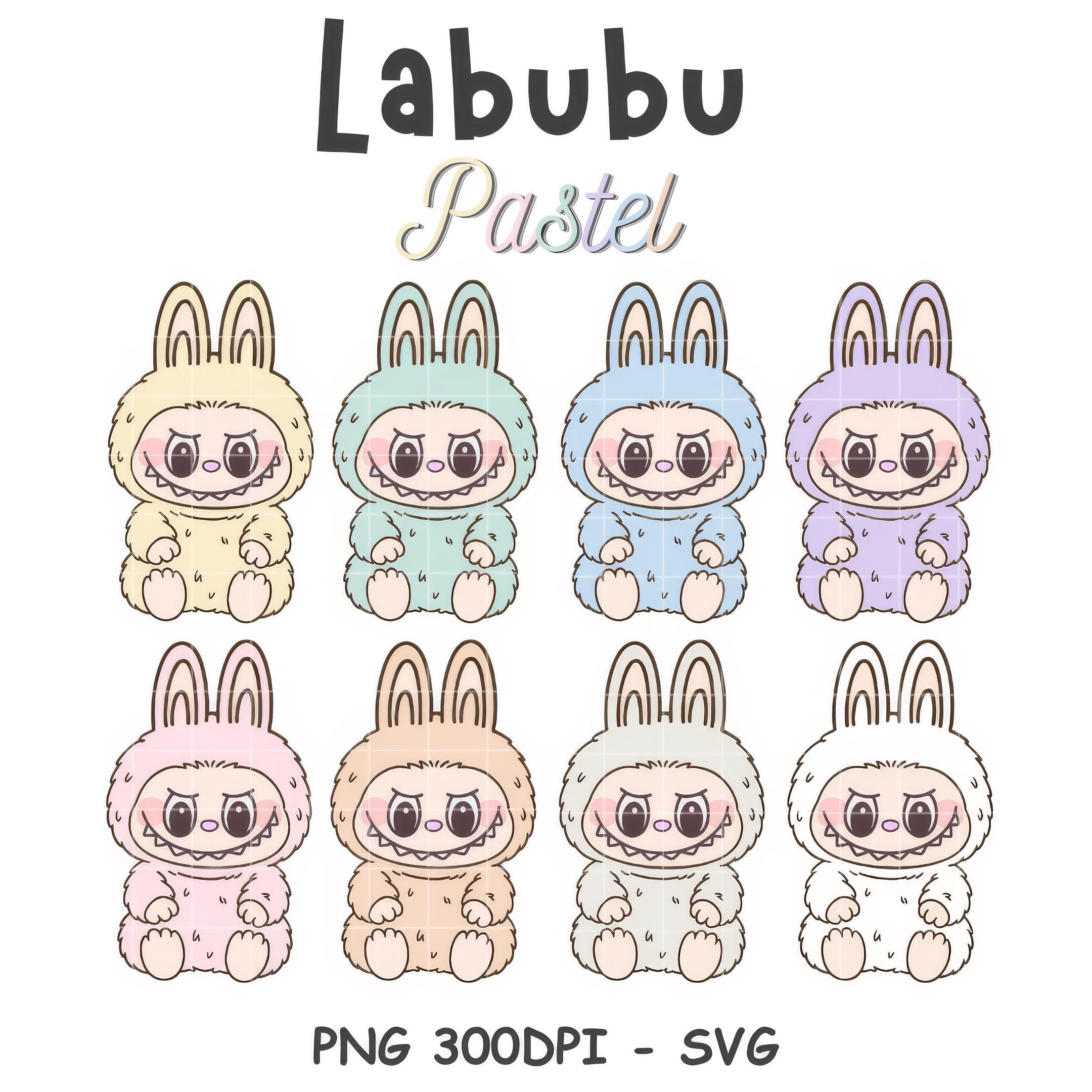 Labubu Designs Bundle, Labubu Png Svg Pack, Cute Character Cricut Files ...