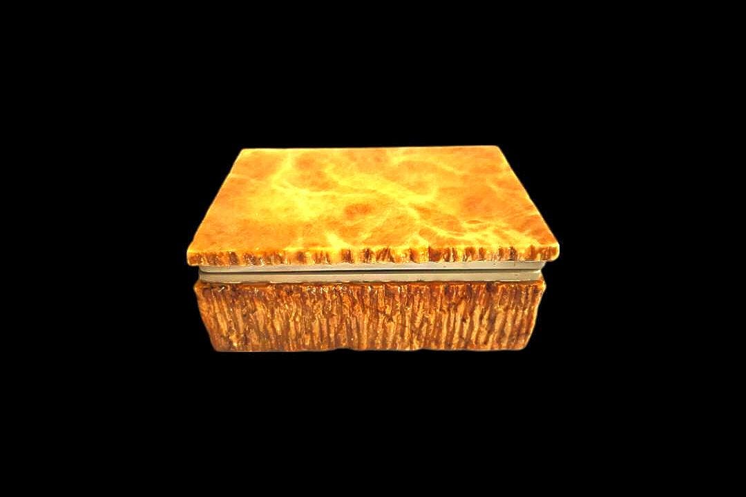 Vintage. Italian Natural Alabaster Stone. Trinket Box - Etsy